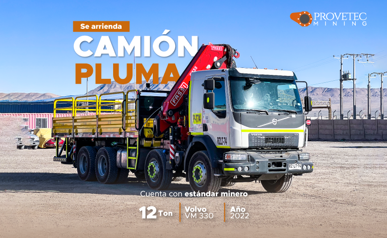 ARRIENDO CAMIÓN PLUMA - ProvetecMining